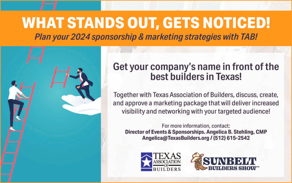 Sponsorship Opportunities - Texas Association of Builders